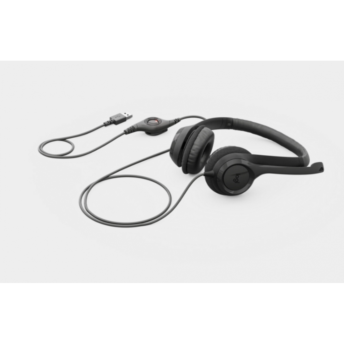 Kufje Logitech H390 me Bllokim Mikrofoni | USB Headset per PC dhe Laptop
