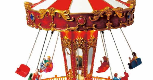 Karusel Dekorativ me Drita dhe Muzike | Christmas Carousel