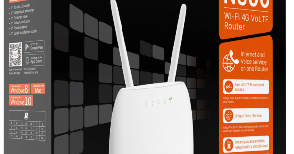 Router Tenda me Karte SIM 4G LTE N300 | Pajisje Rrjeti 4G06C